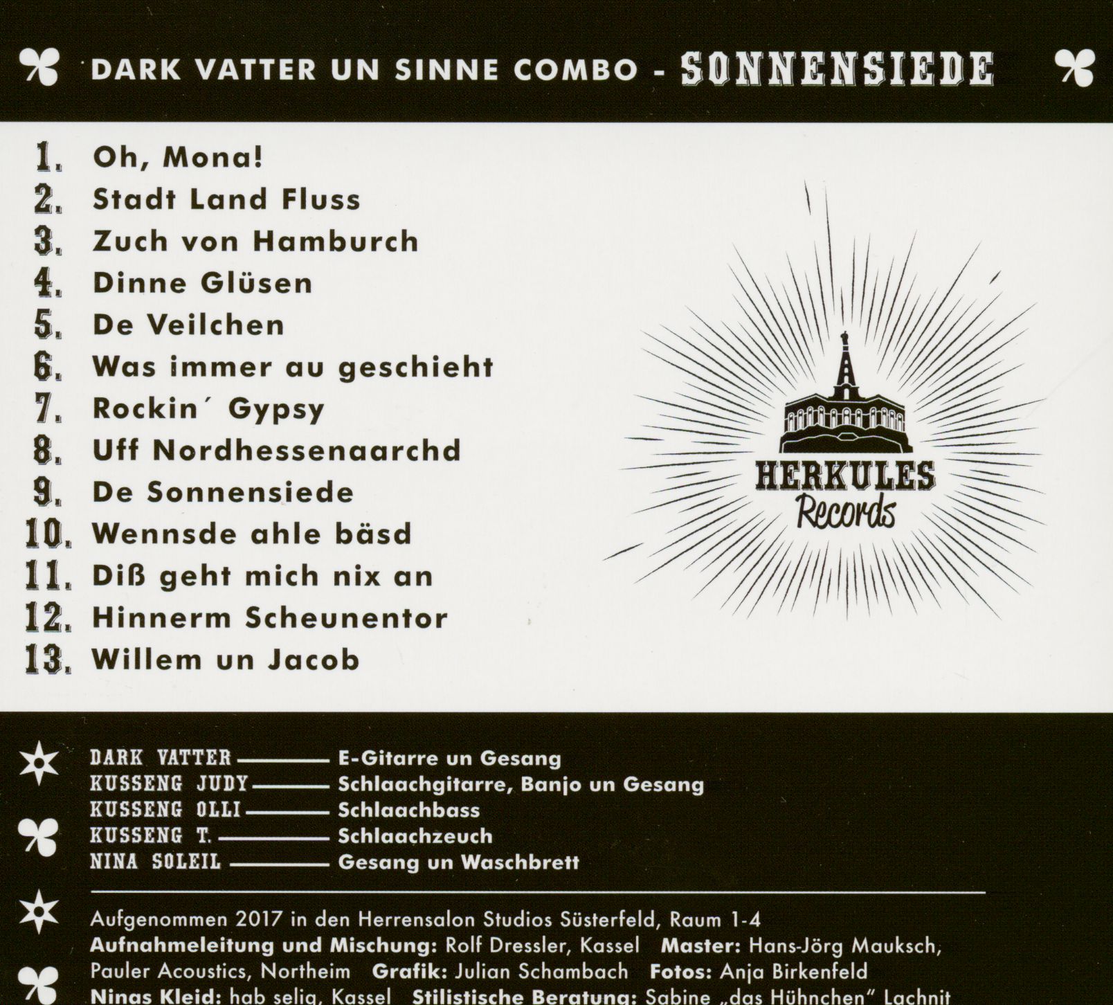 Dark Vatter CD: Dark Vatter un Sinne Combo - Sonnesiede (CD) - Bear ...